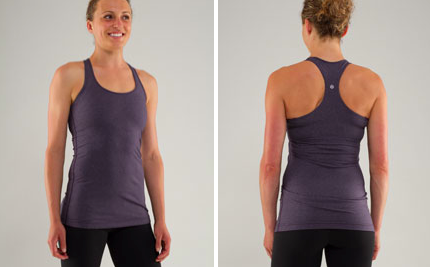 Heathered Black Swan Cool Racerback Tank! - The Sweat Edit