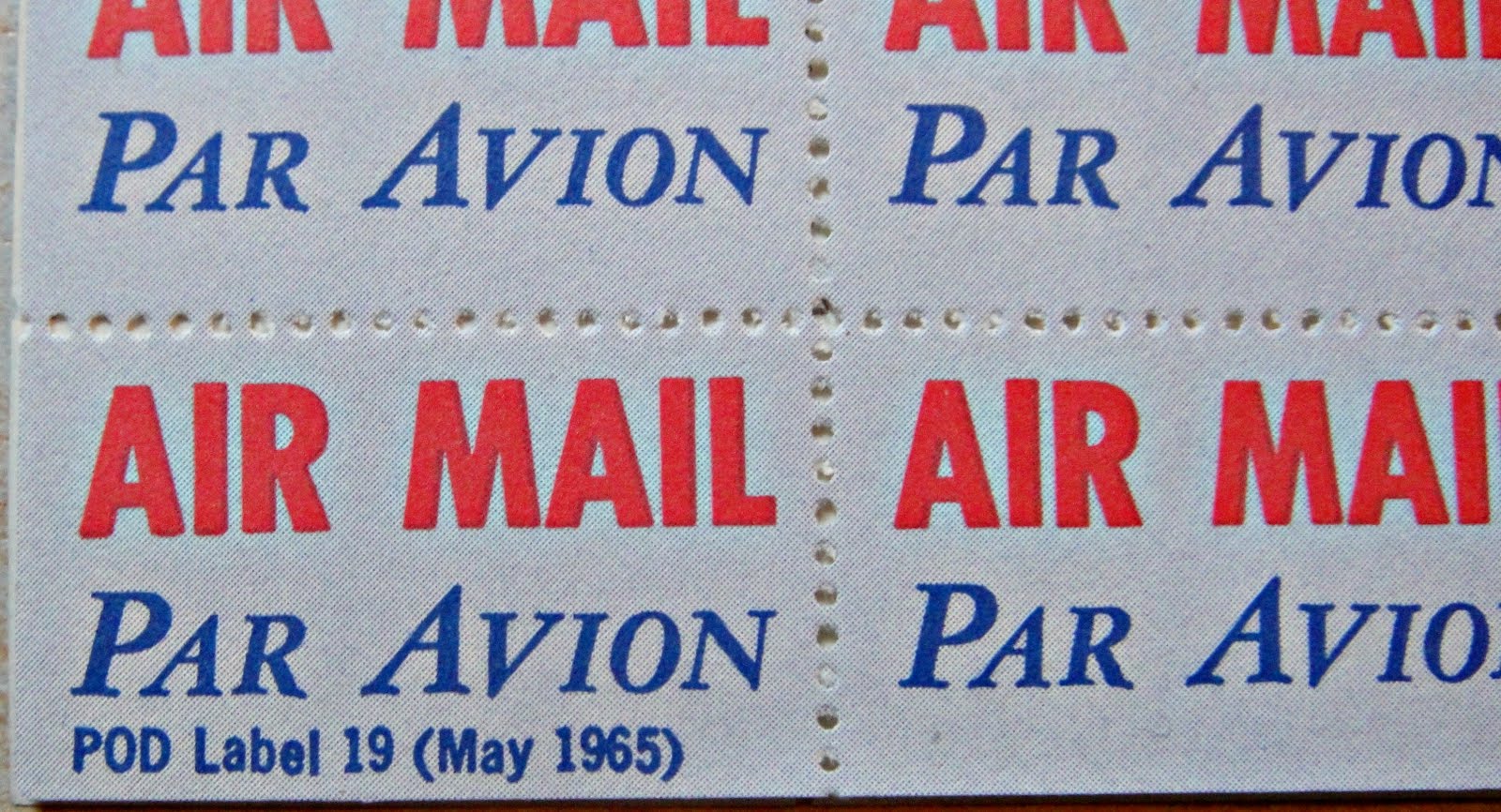 International Airmail And Priority Mail Labels: US: Full sheet of ...