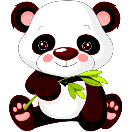 Panda with Bamboo Sprig | Symbols & Emoticons