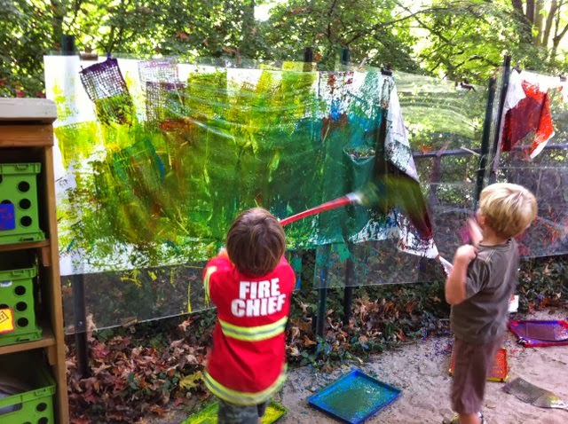 Playfully Learning: Fly Swatter Painting...Super-sized!