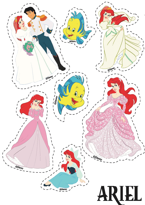 Imprimir y recortar princesas de disney | Imagenes y dibujos para imprimir