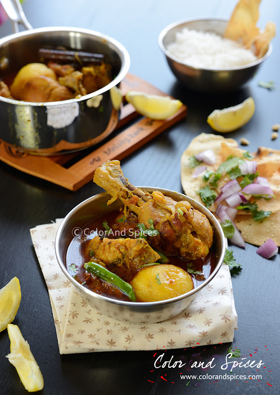 Color and Spices: Chicken curry...ma's special recipe