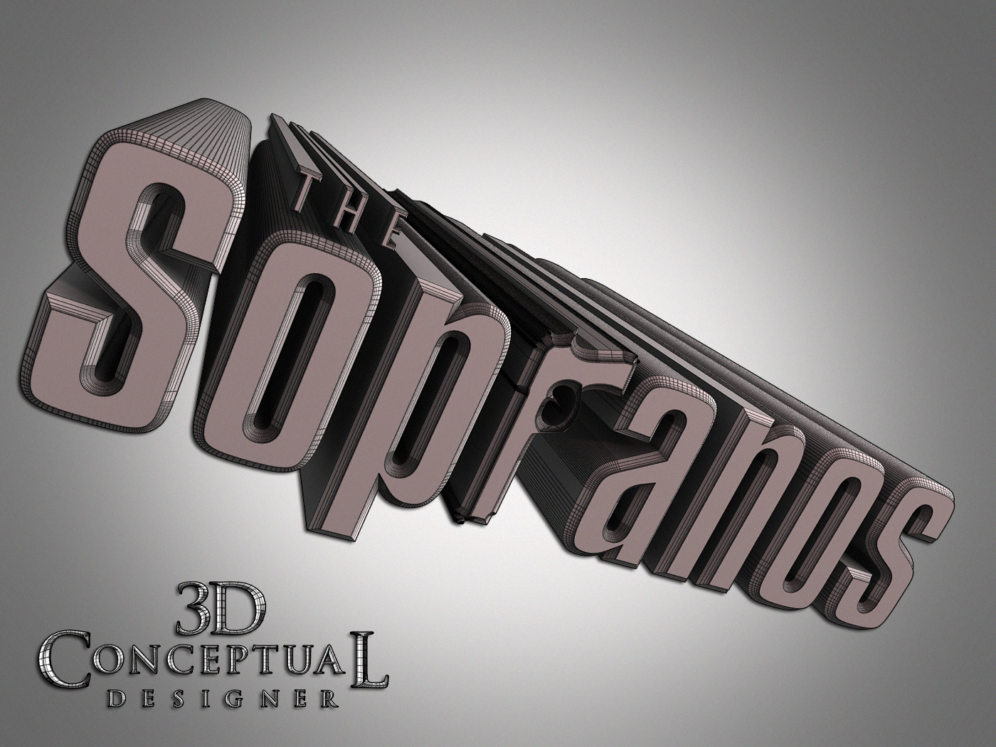 3DconceptualdesignerBlog: Project Review: The Sopranos 3D Logo ...