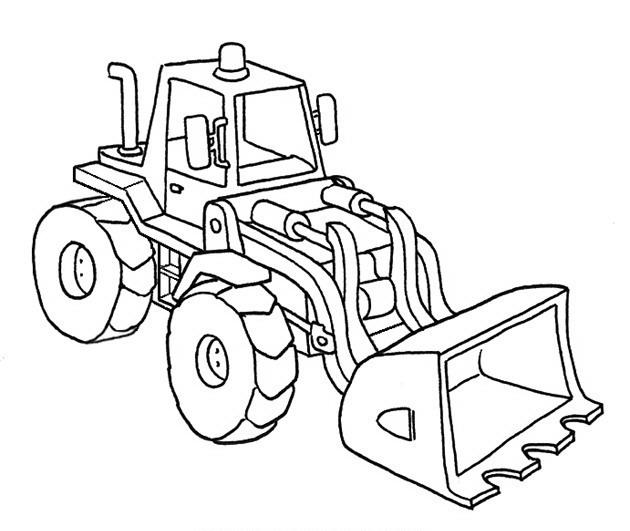 Imágenes de un tractor para colorear - Imagui