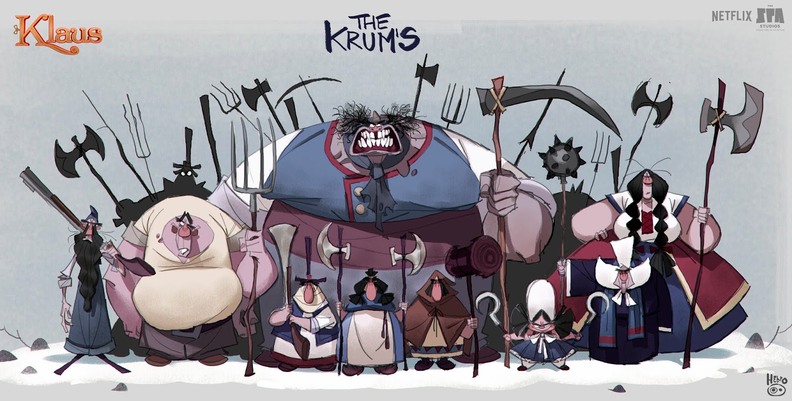 Living Lines Library: Klaus (2019) - Character Design