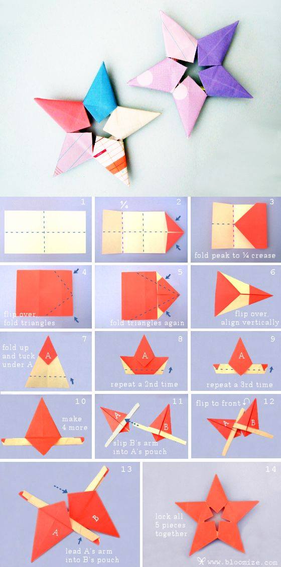 The Putra Diverse: 6 Cara Buat Origami Bintang