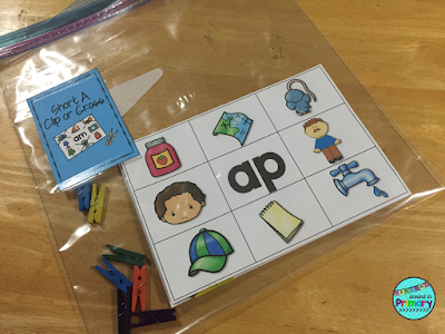 Simple Centers for Back To School | Hanging Around In Primary
