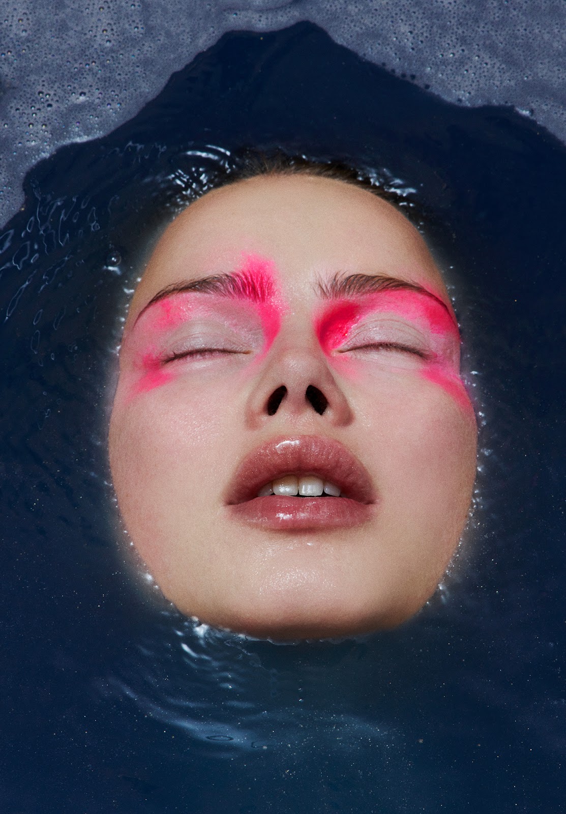 Colorful Acid Trip Bath Bombs Beauty Editorial with model Serafima ...