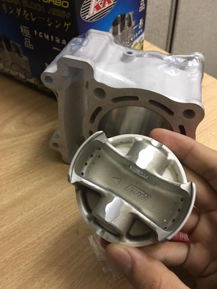 IKK CYLINDER BLOCK CERAMIC 68MM PISTON FORGED LC135 / Y15ZR / SPARK 135 ...