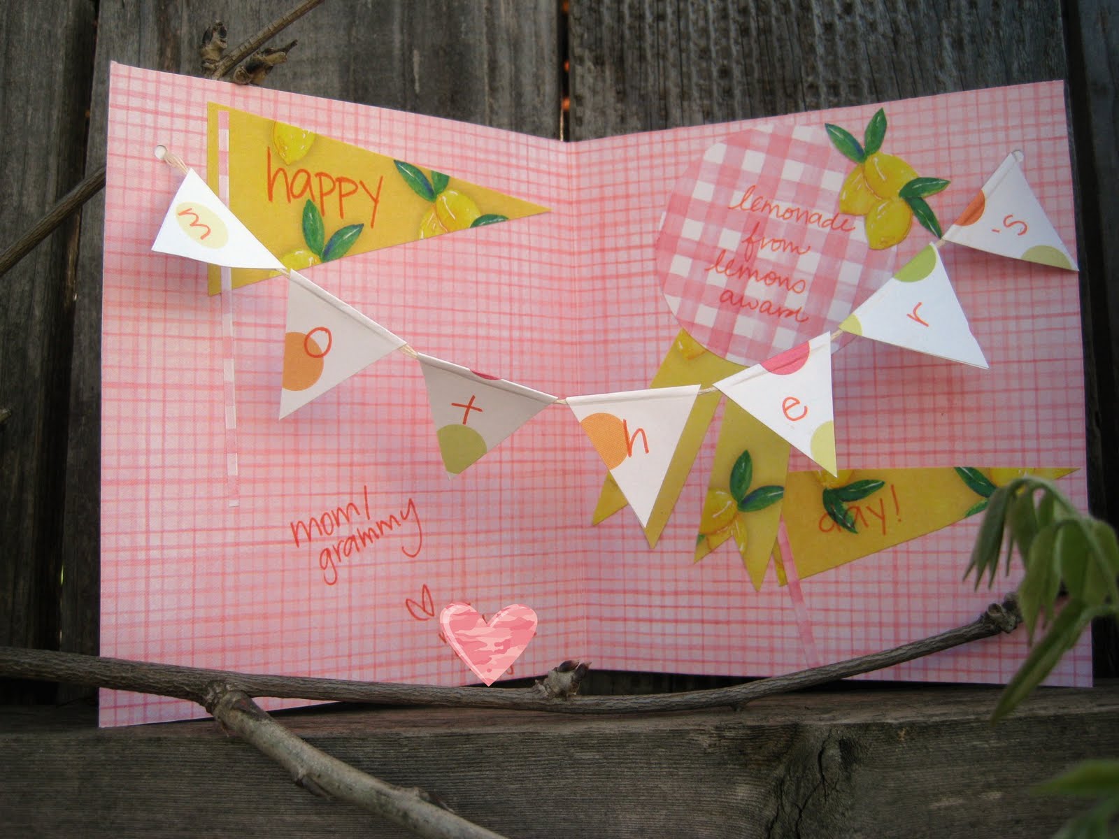 april's craft nest: mother's day card