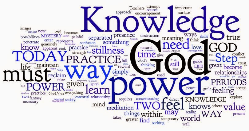 Morning Musings : Words of Knowledge, Words of Wisdom