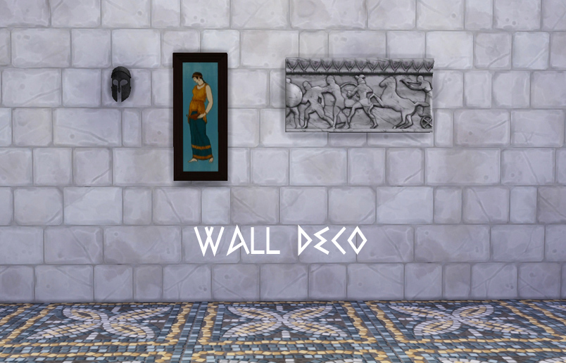 TS4: Ancient Greece Living Room Set | History Lover's Sims Blog