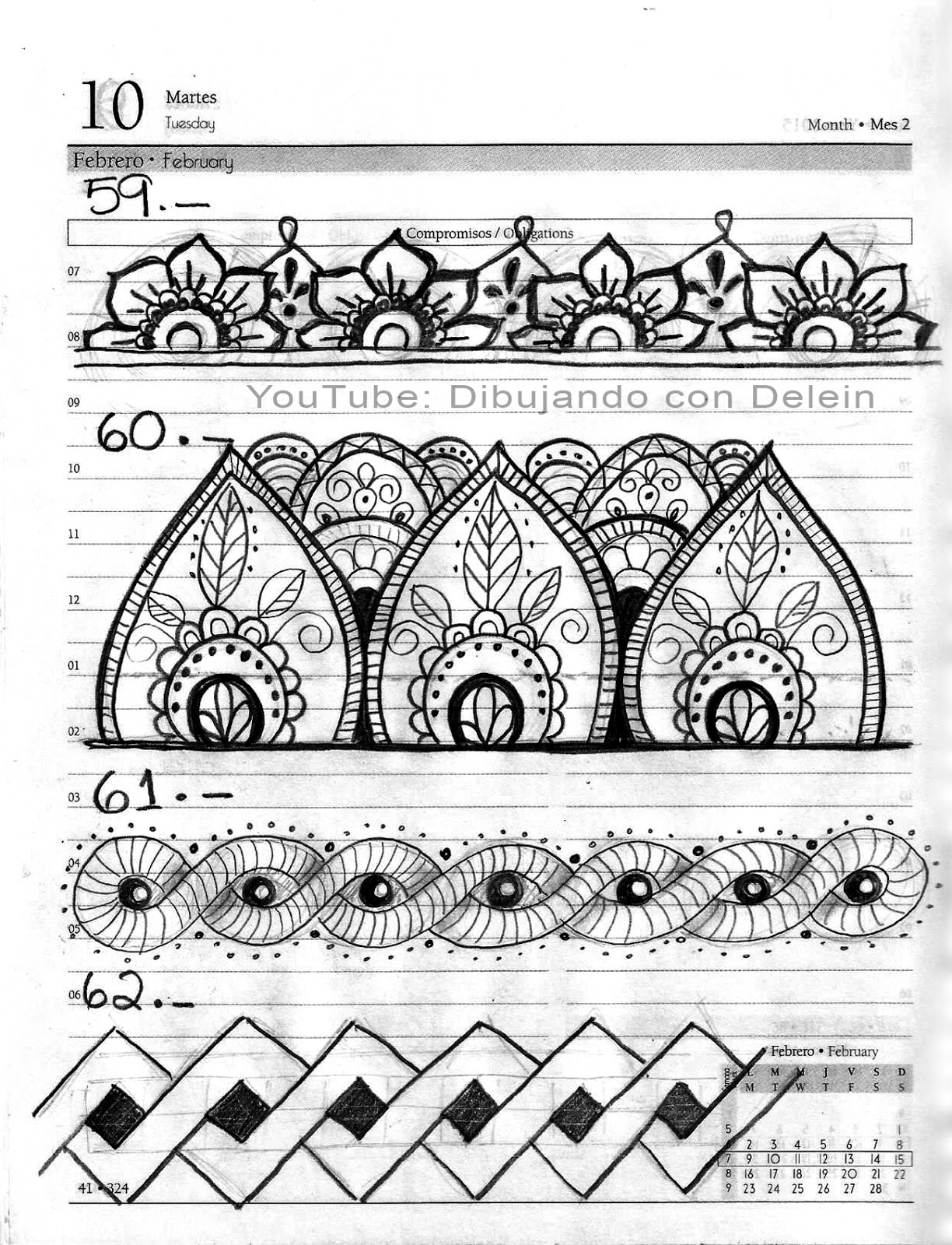 dibujando con delein: Tips para dibujar Mandala, Mandala #29