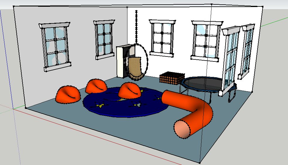 Autism Village Project Blog: Education Group - Sketchup Room Designs.