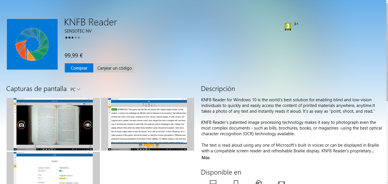 Alvaro Domingo Zurdo: El lector KNFB para Windows 10