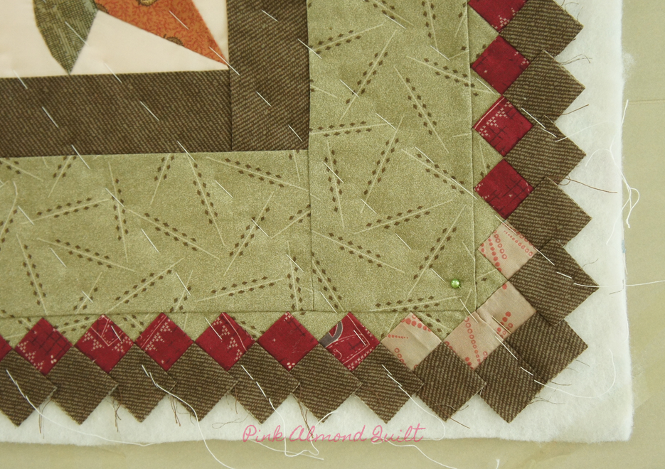 Pink Almond Quilt: Spice up Quilt Border with Seminole Patchwork