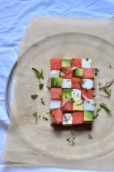 Candy's Dish: Today Dishing: Watermelon Checkerboard Salad