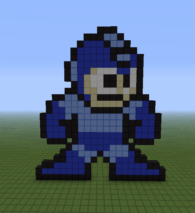 Minecraft Pixel Art Helper Megaman minecraft-pixel-art-helper-megaman