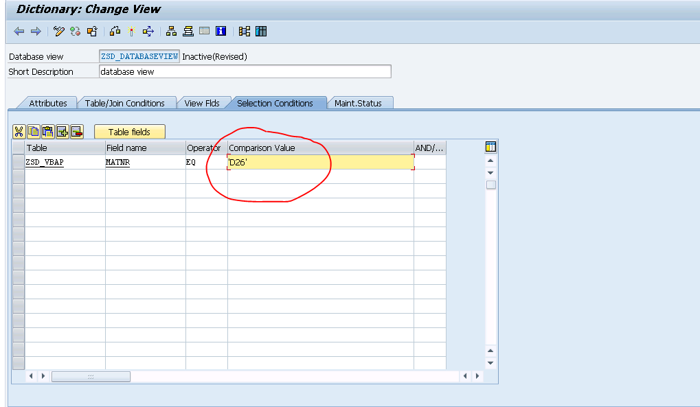 SAP TECH: Database View