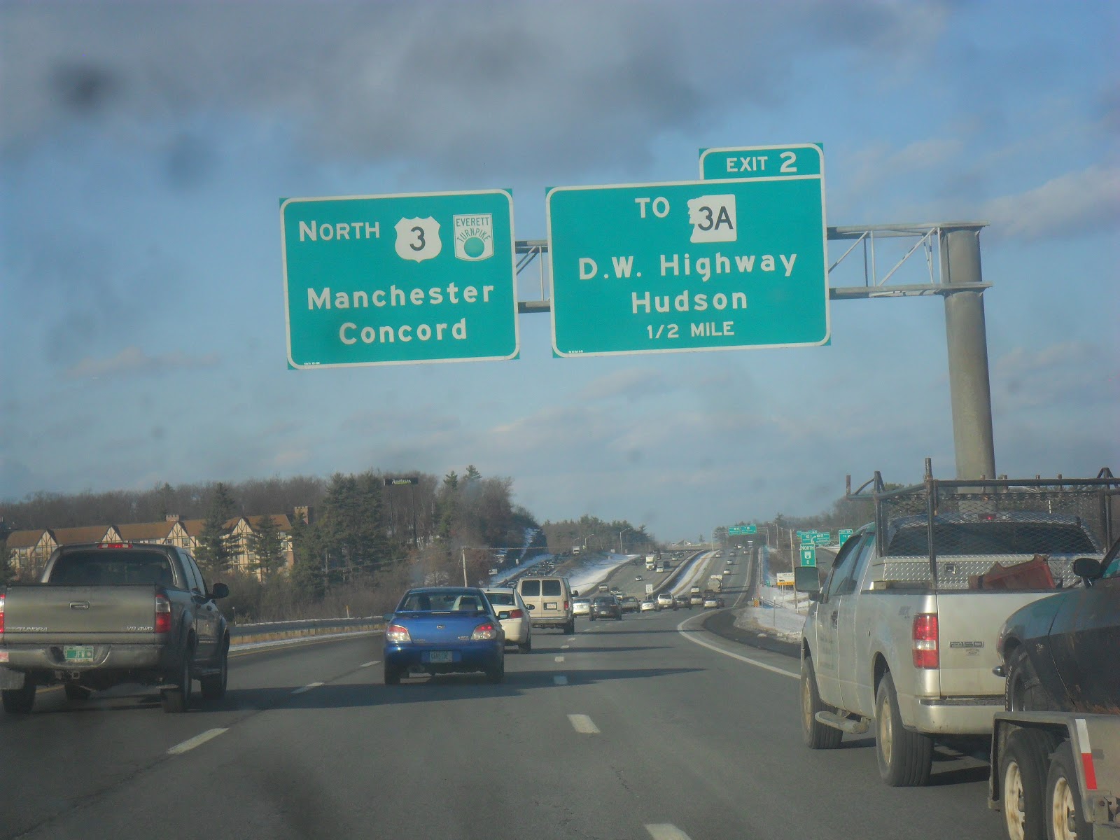 Luke's Signs: Rt. 3 - Massachusetts and New Hampshire