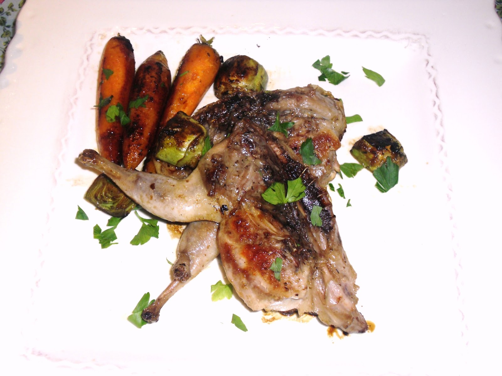 La cocina de temporada: Codorniz con zanahoria y salsa de soja