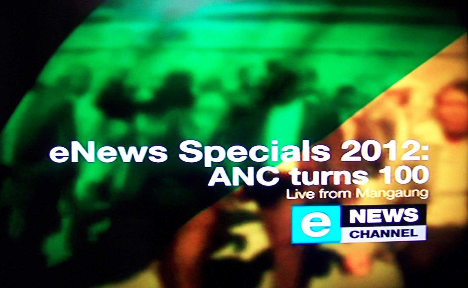 TV with Thinus: The eNews Channel planning live coverage on Sunday of ...