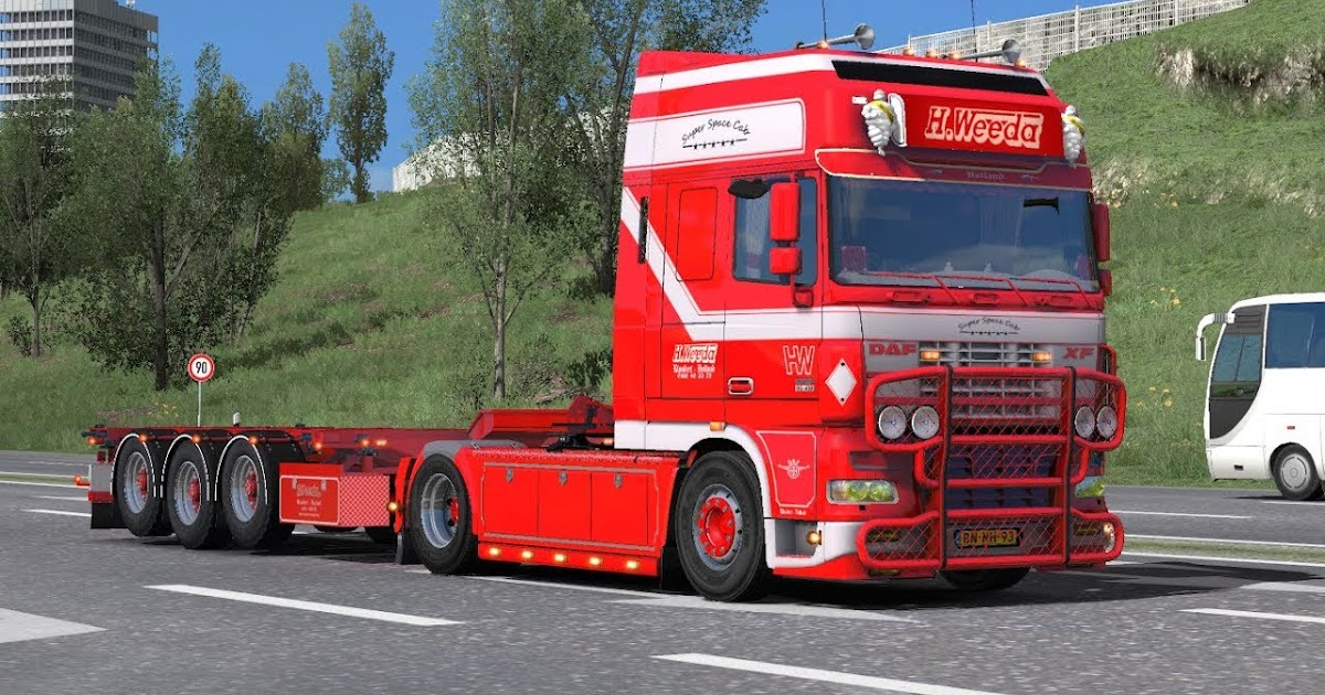 DAF XF 95 H.Weeda + Trailer [1.31.x] - Euro Truck Simulator 2 Mod World