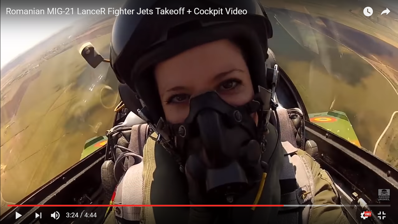 Romanian MIG-21 LanceR Fighter Jets Takeoff + Cockpit Video