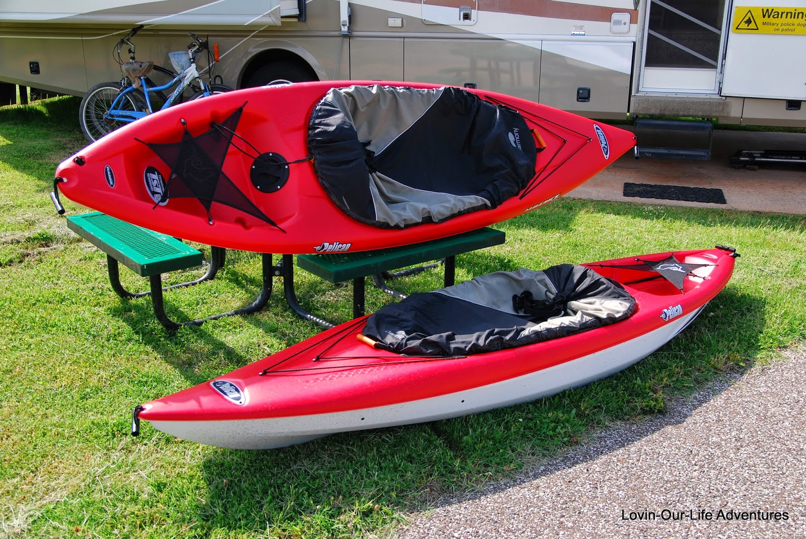 Lovin-Our-Life Adventures: Out With The Old and In With The New (Kayaks ...