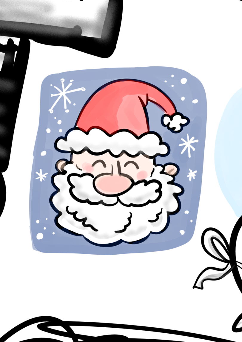 David Kantrowitz - Art Blog: Santa doodle