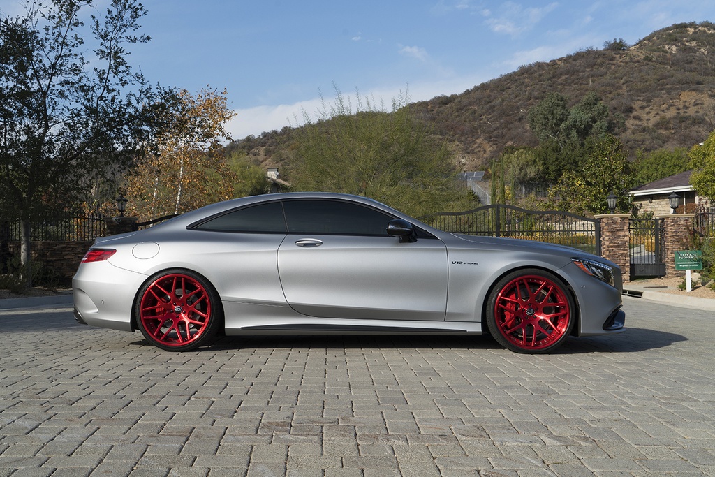 Mercedes-AMG C217 S65 on Candy Red 22" Forgiato S202 Wheels | BENZTUNING