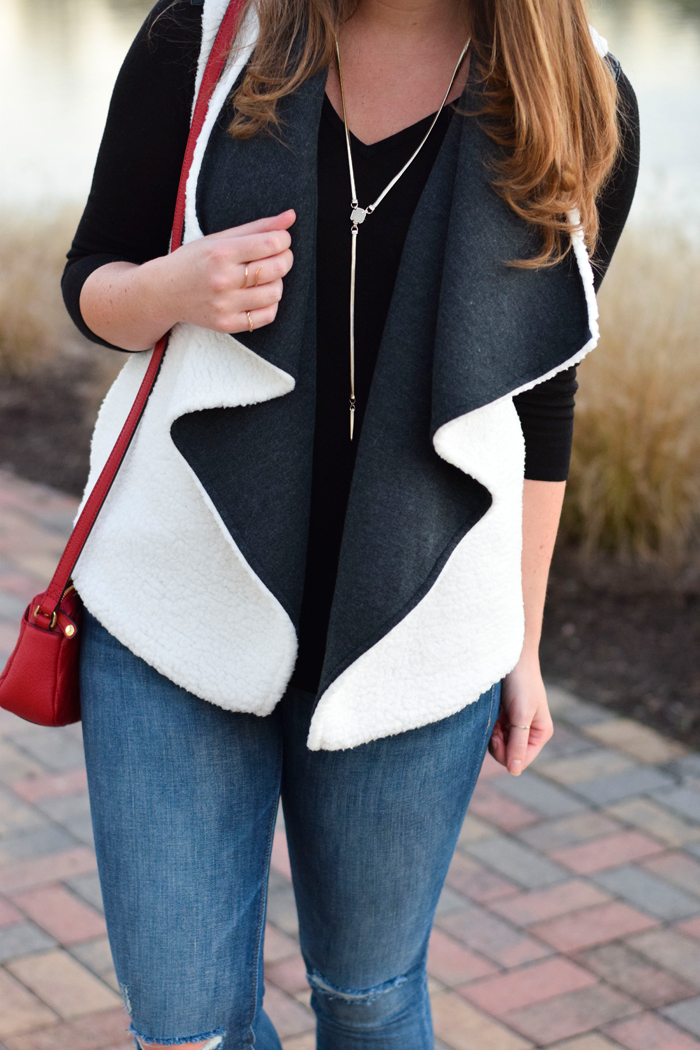 Southern Anchors: {fuzzy reversible vest}