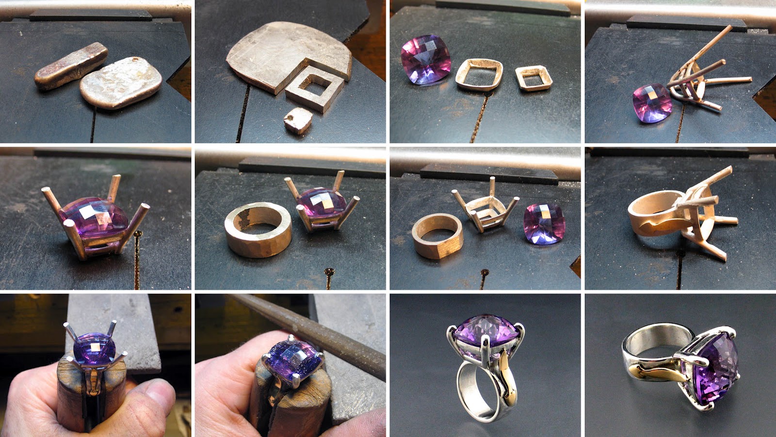 Joli-Design: Basket setting ring, bague panier