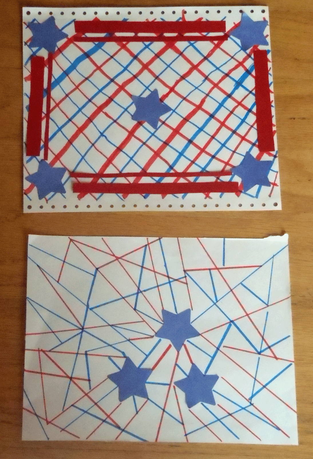 My View of the Honeypot: Memorial Day Flag Art Project