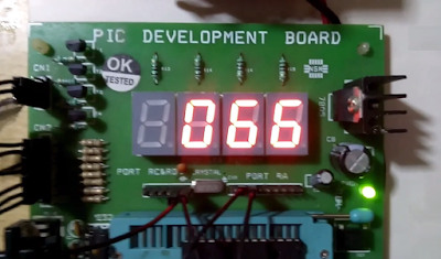 7 segment display interface with PIC microcontroller - Electronics Guru