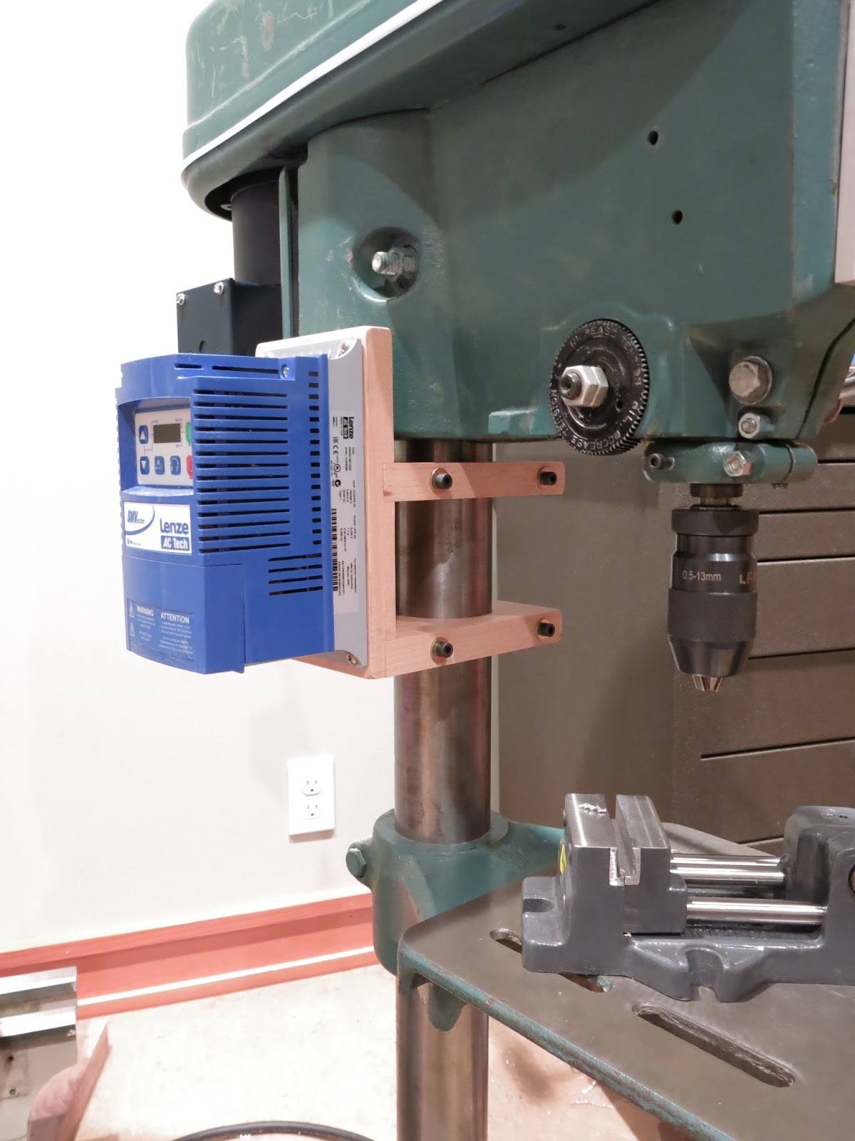 aerialcopper: Drill Press VFD Mount