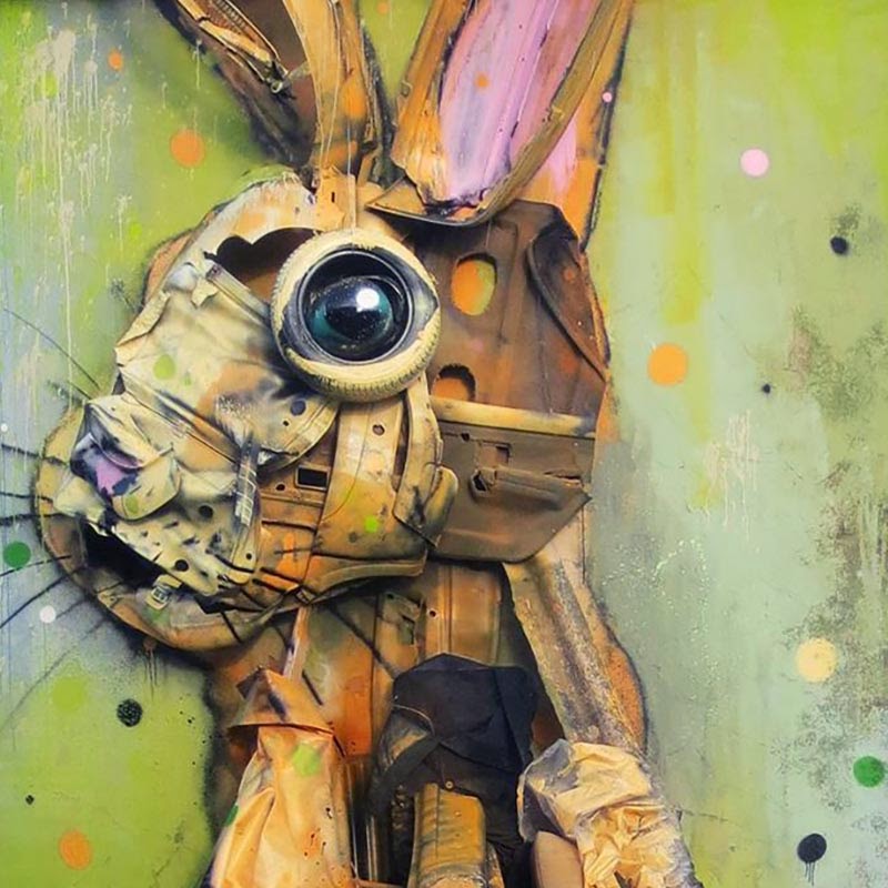 Bordalo II unveils "Grabb It", a new street installation in Lisbon ...