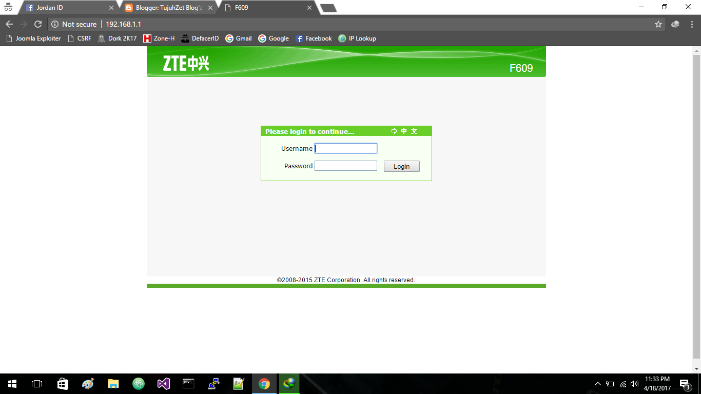 Cara Bypass Login Router ZTE