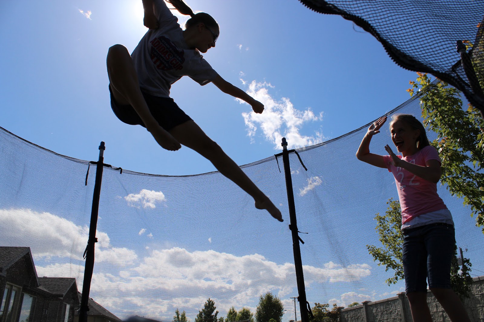 The Manwarings: Trampoline fun