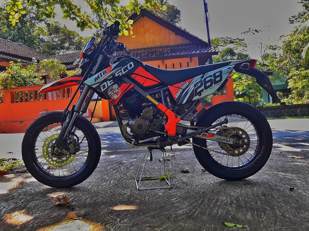 80 Foto Modifikasi Motor Trail Kawasaki KLX 150 Supermoto