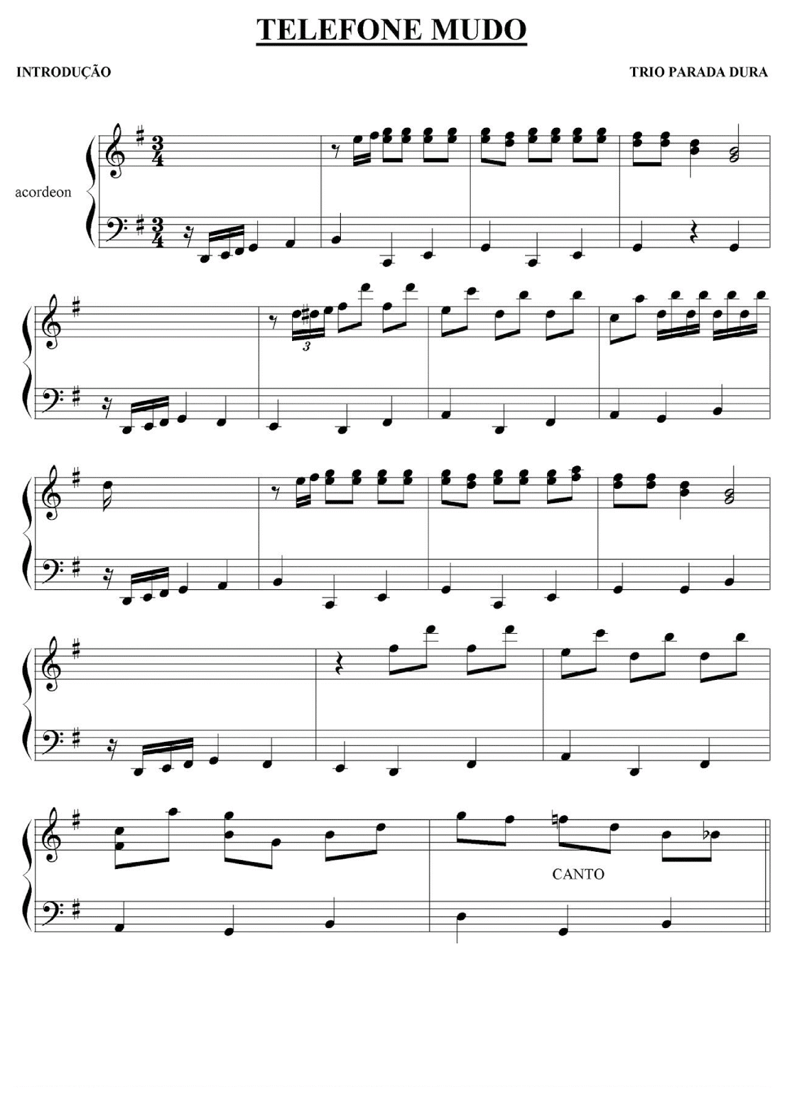Ivo - Aulas de música, Fotos, Partituras: PARTITURAS DE ACORDEON (Trio ...