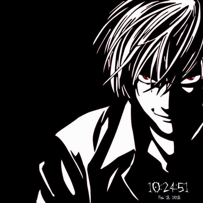 Death Note Clock Background 1 Wallpaper Engine