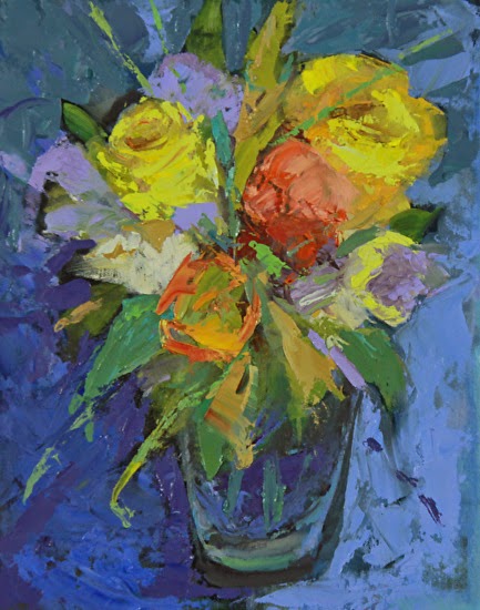 Susan Fowler Fine Art: Still Life Floral Oil Painting "Spring Bouquet ...