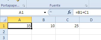 Como utilizar Excel: Barra de formulas
