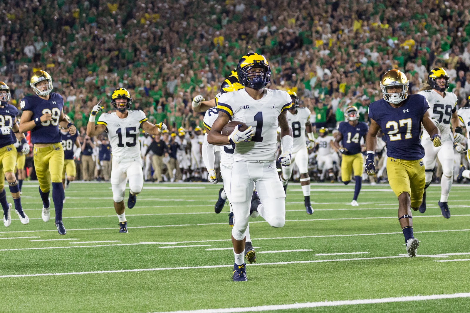 Michigan Vs Notre Dame 2018 Photos Maize And Blue Nation Michigan
