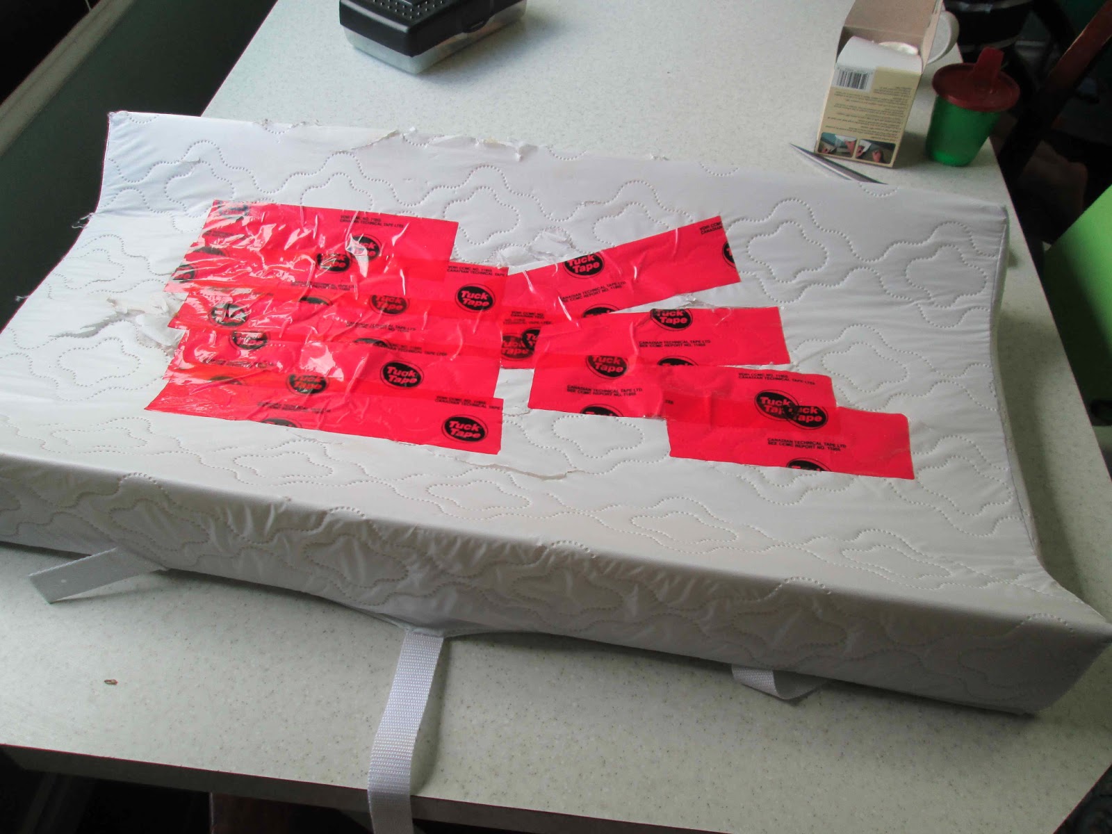 Slow Quilting: Recycling my ripped change table