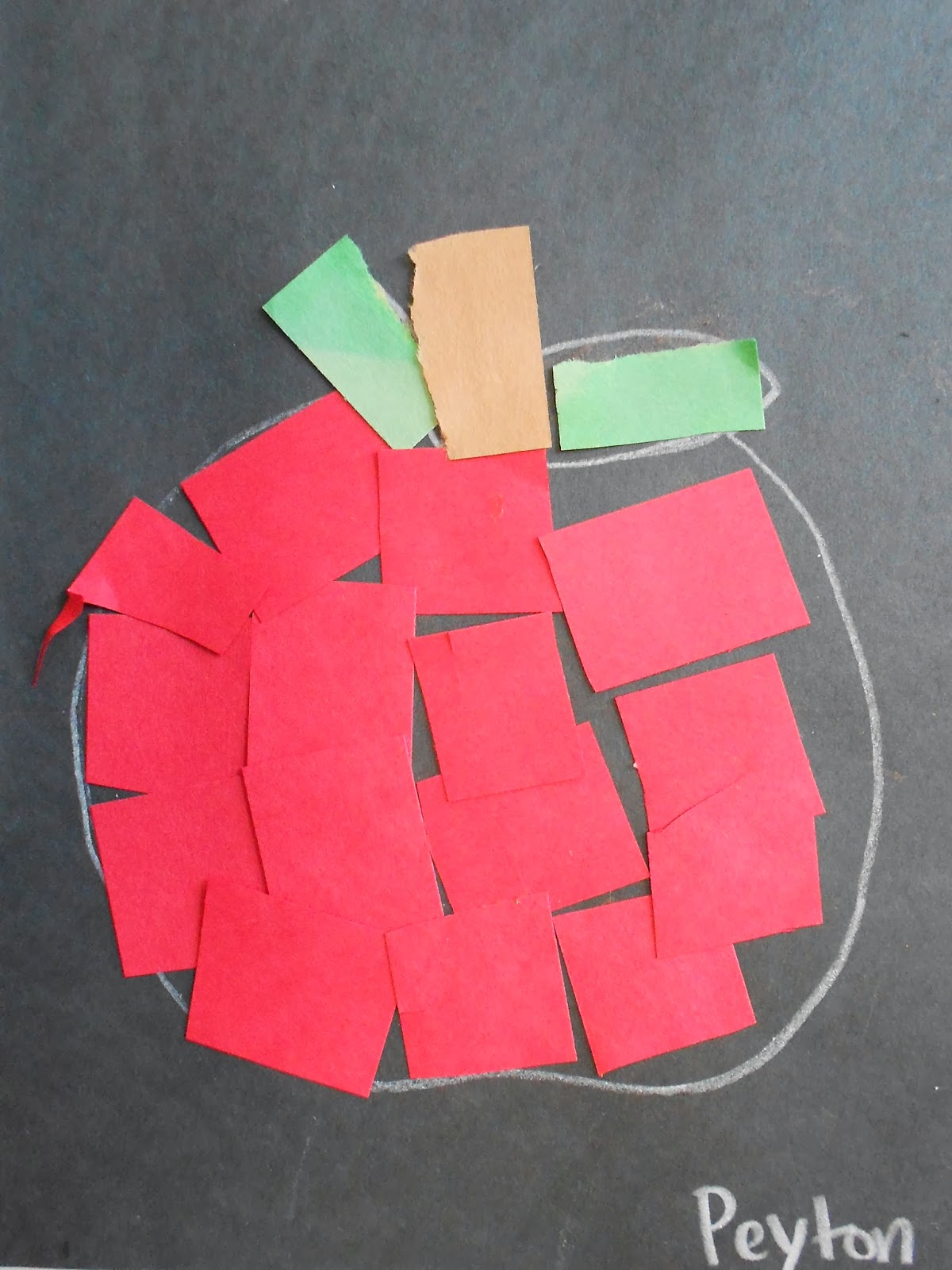 Learn, Explore, Create: Kindergarten Paper Apple Mosaics