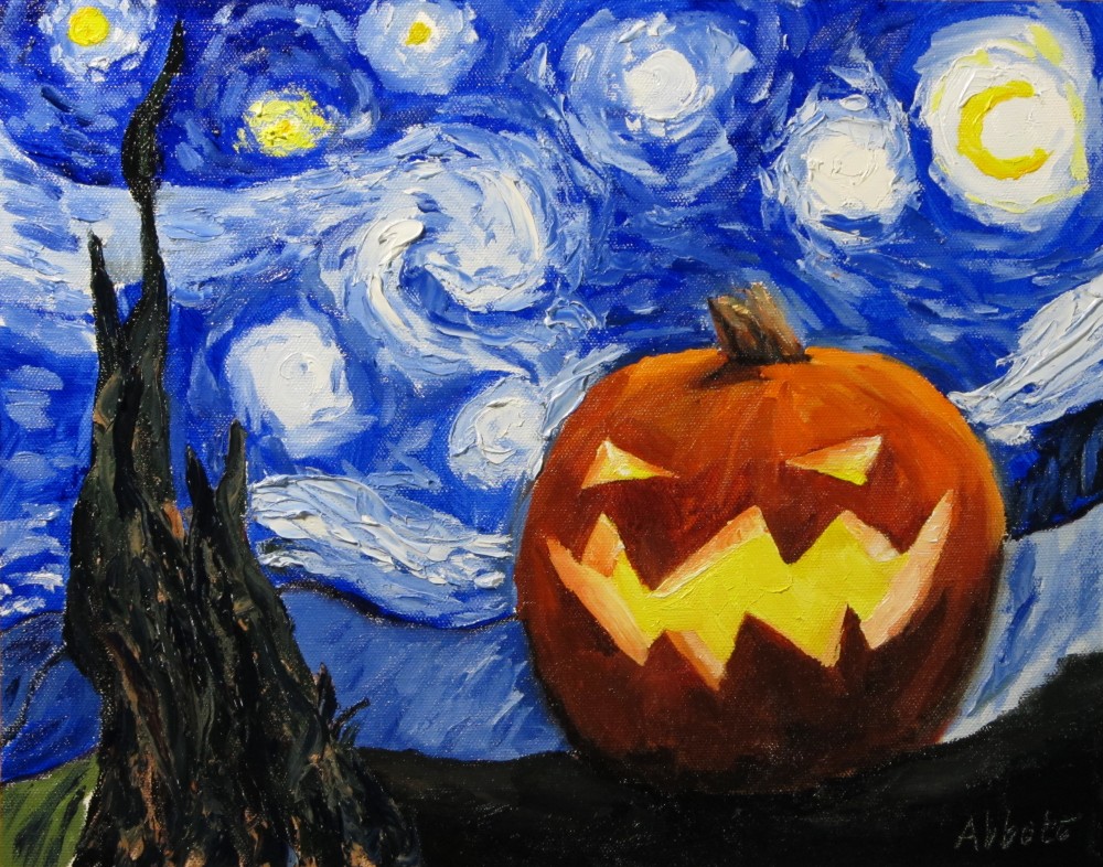 Painting Diary: Scary Starry Night