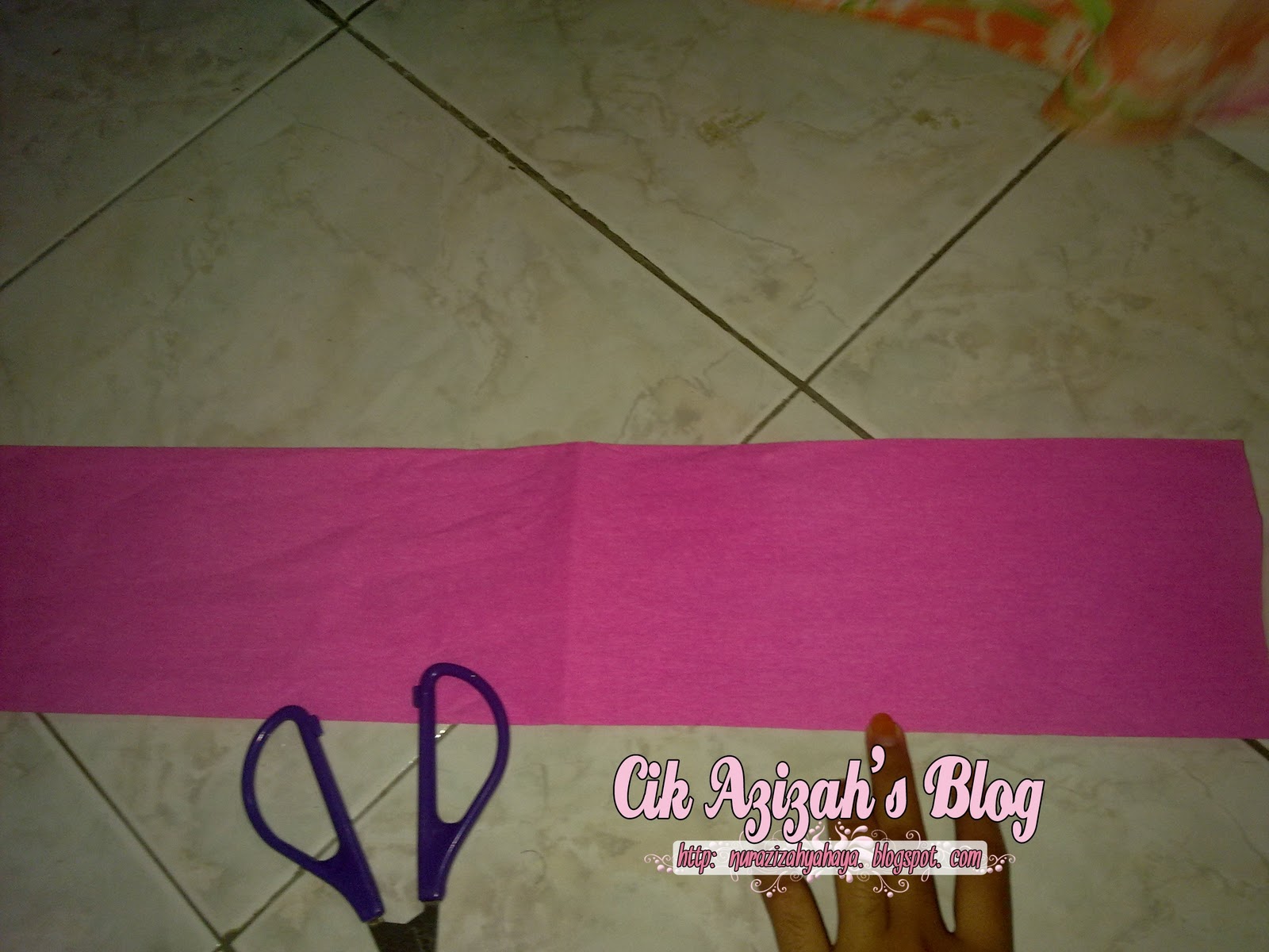 DIY Bunga Tisu Crepe Paper - Cik Azizah