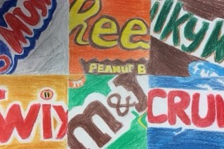 Mrs. Conley's Art Classes: Candy Wrapper Pop Art